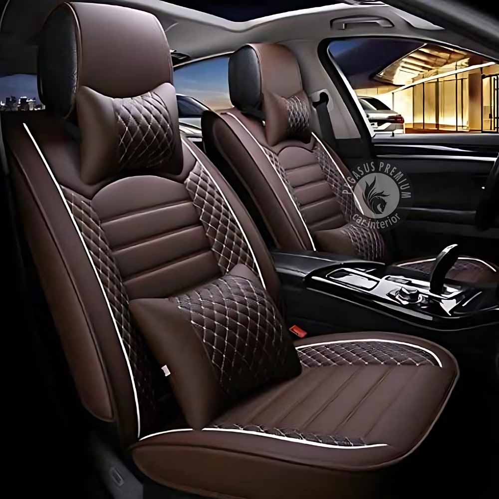 Nissan Magnite Seat Cover in Coffee Pegasus Premium Car Shala
