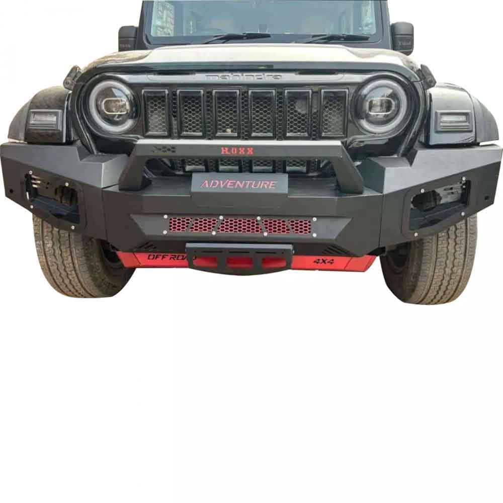 Front Bumper Guard For Mahindra Thar Roxx 2024 Onwards – Car Shala