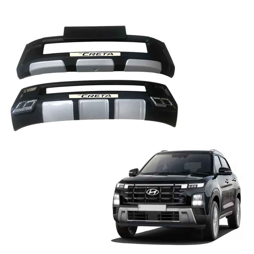 Hyundai Creta 2024 Front and Rear Bumper Guards – Car Shala