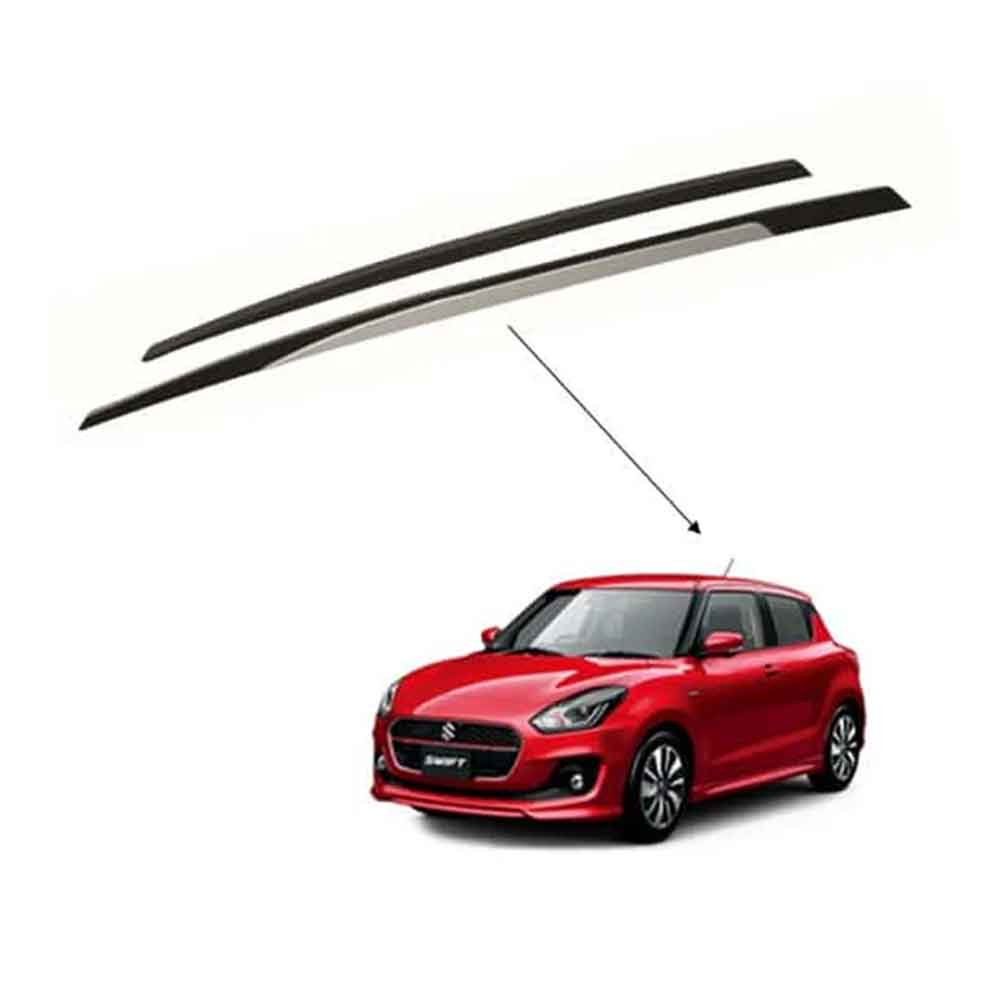 Maruti Suzuki Swift Roof Rails with Silver & Black Colour – Car Shala
