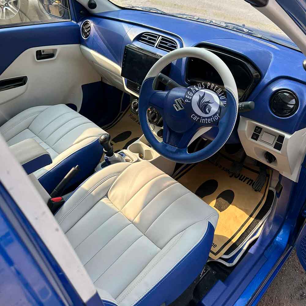 Maruti Suzuki Alto Interior Modification in White & Blue - Pegasus Pre ...