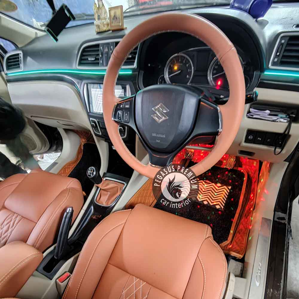Maruti Suzuki Ciaz Interior Modification in Brown - Pegasus Premium ...