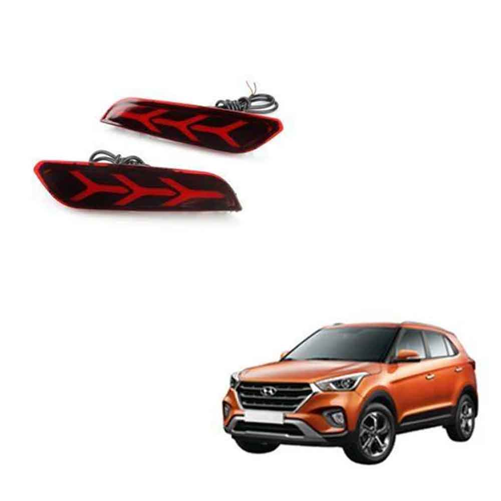 Rear Bumper Reflector LED Lights for Hyundai Creta (2018) – Car Shala