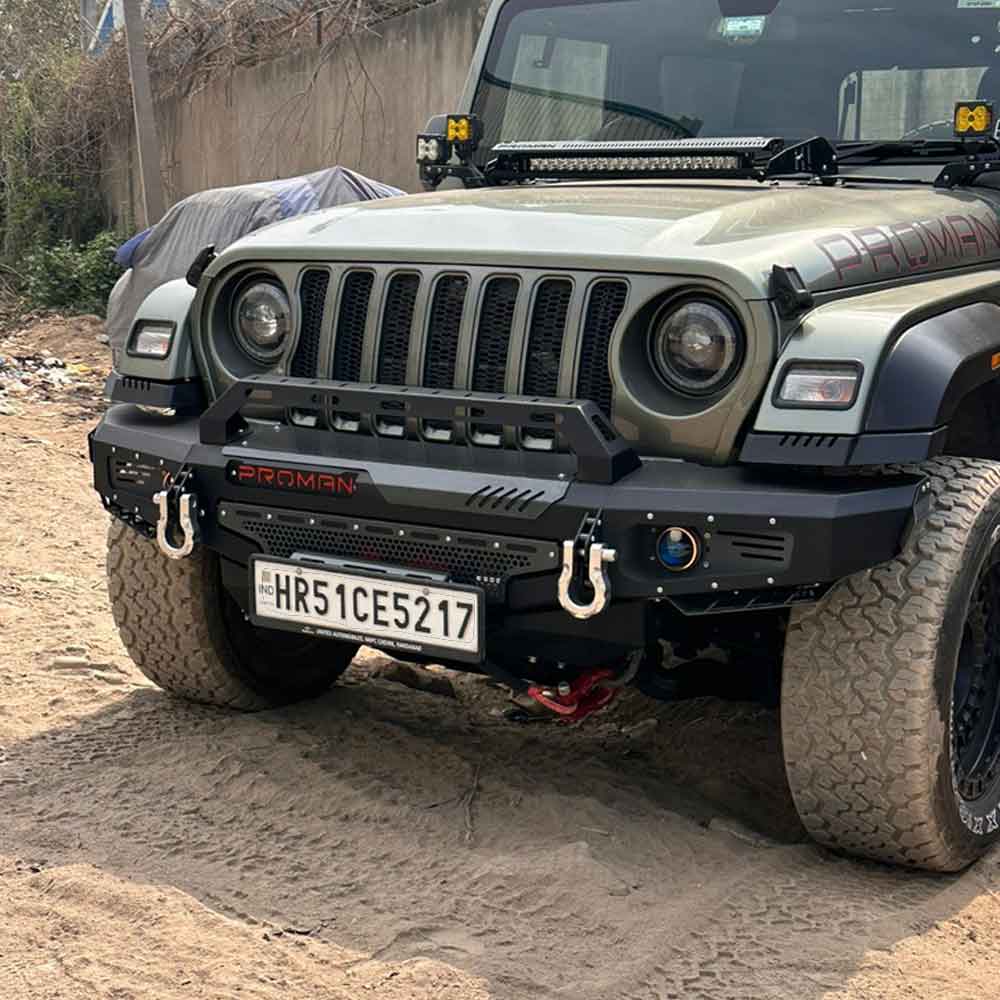 Thar Proman Mark II Metal Bumper – Car Shala