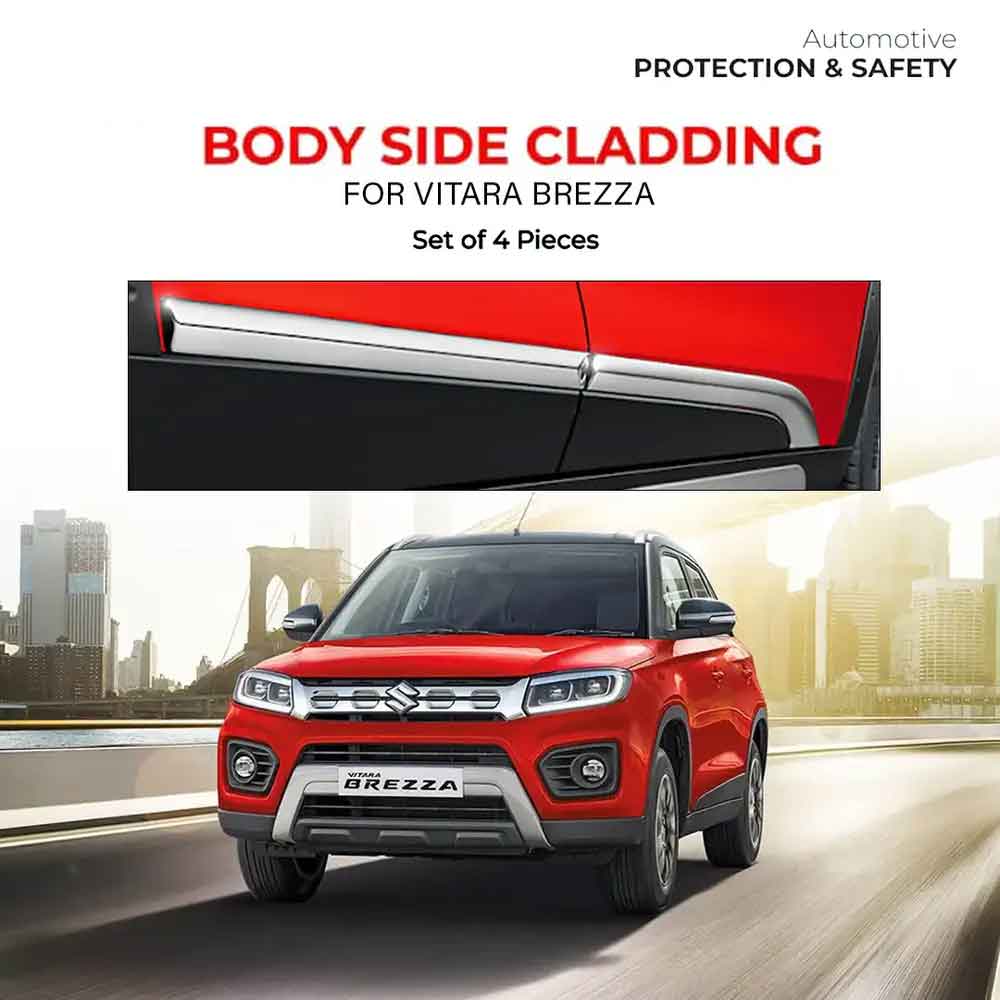 Vitara Brezza Side Cladding – Car Shala