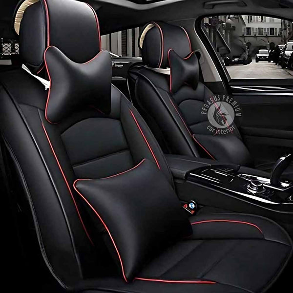Mahindra XUV 300 Seat Cover in Black Red Pegasus Premium – Car Shala